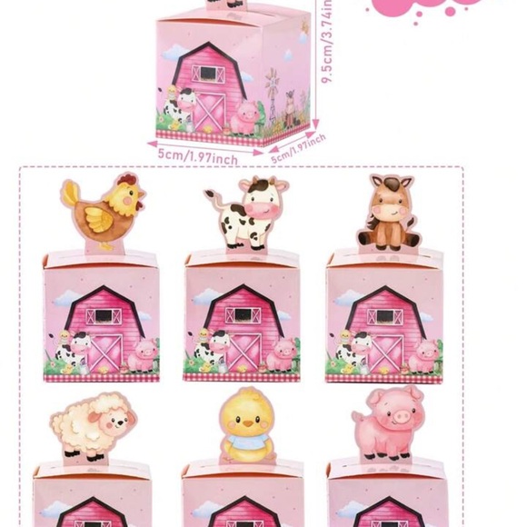 Party Supplies | Pink Farm Animal Party Decoration Bundle | Poshmark